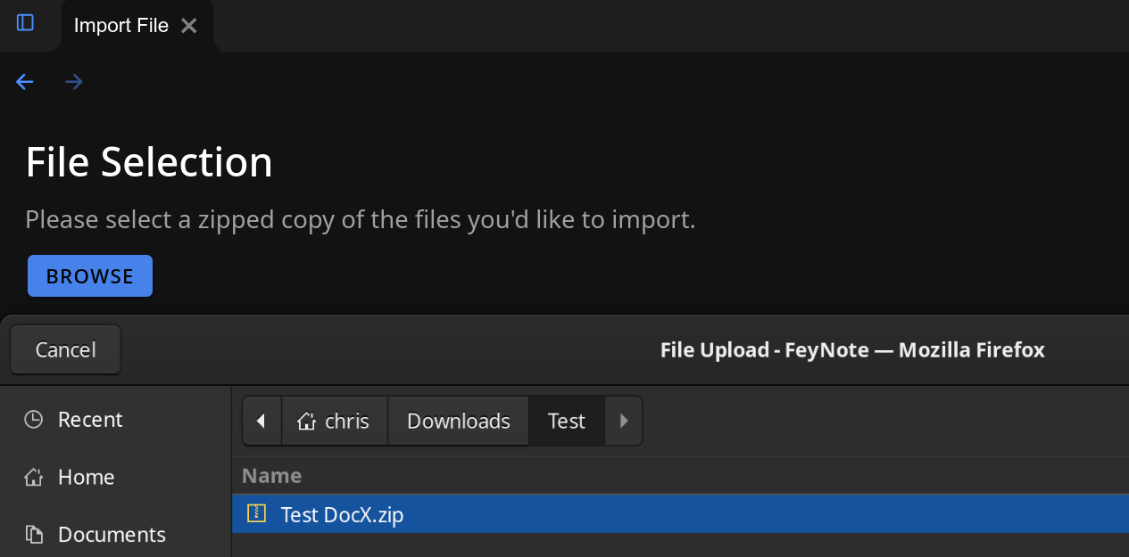 Import from DocX, Markdown, and Text Files | FeyNote Docs